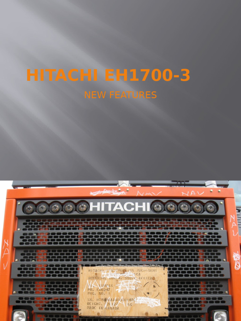 Hitachi Eh1700-3 Features | PDF