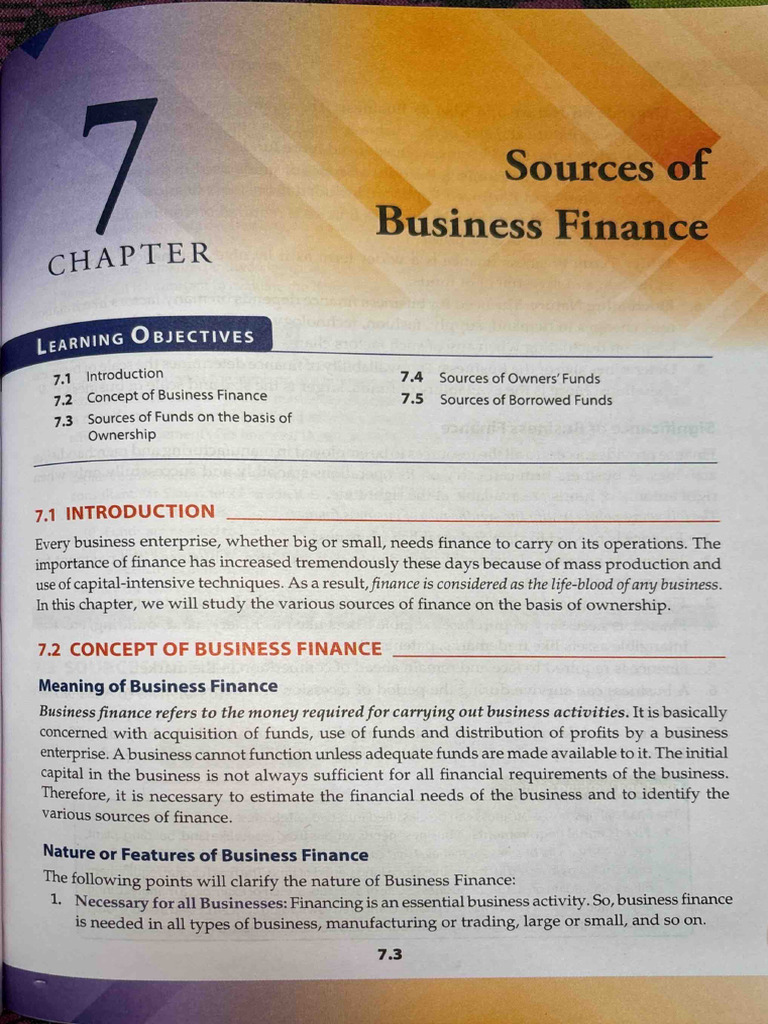 Sources of Business Finance | PDF | Equity (Finance) | Debenture