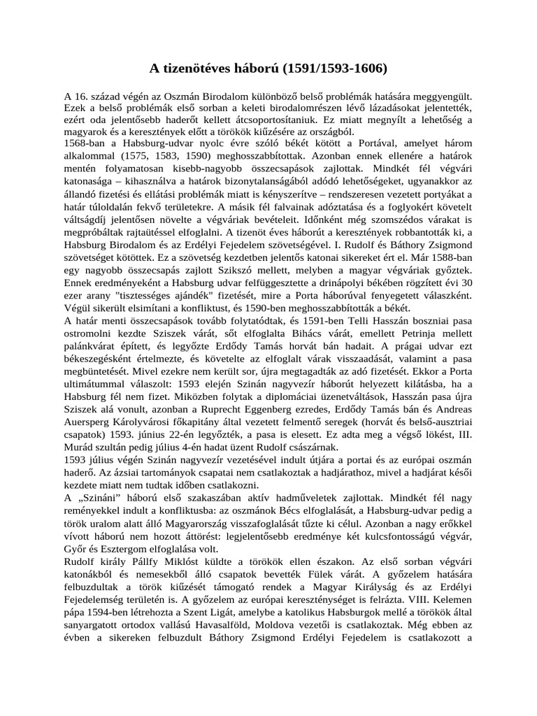 A Tizenötéves Háború | PDF