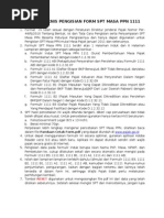 Formulir SPT Masa PPN 1111 Lengkap | PDF