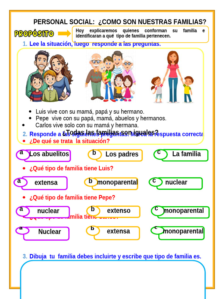 Ficha S Que Es La Familia | PDF