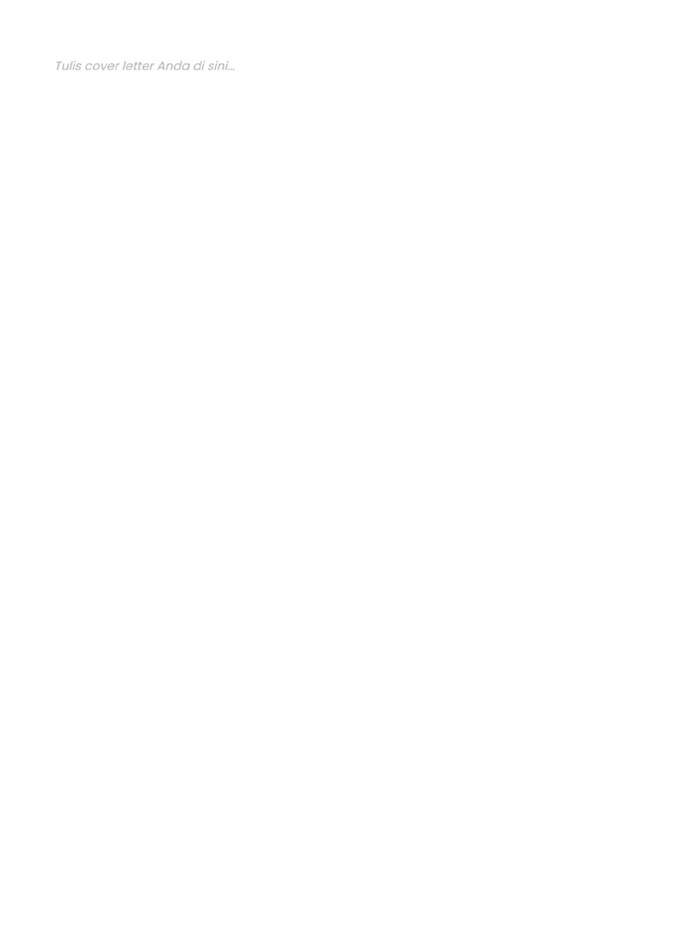 Cover Letter | PDF