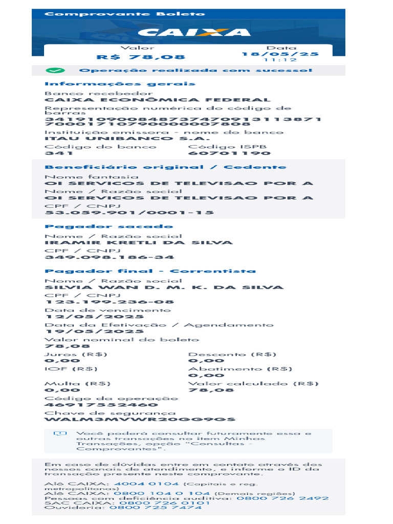 Comprovante2025 05 18 - 111246 | PDF