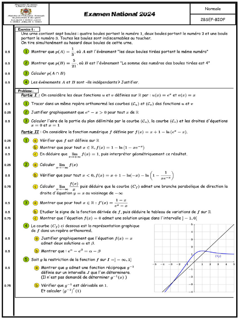 Examen nationaux-2008-2024-PC-SVT-2 | PDF
