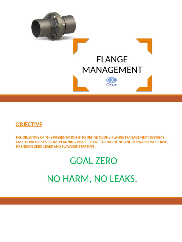 Flange Management Presentation | PDF | Screw