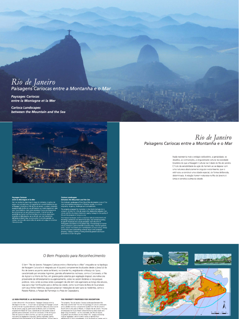Rio de Janeiro Paisagens Cariocas Entre Montanha Mar | PDF