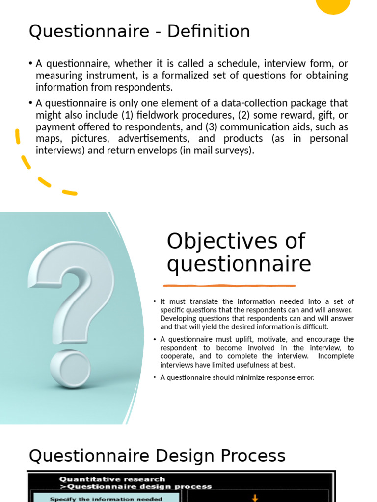 Designing Questionnaire For Market Research | PDF | Questionnaire ...