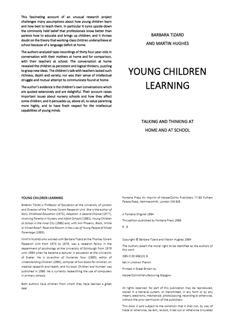Young Children Learning | PDF | Teachers | Developmental Psychology