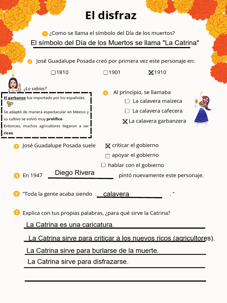 La Catrina: Símbolo del Día de Muertos | PDF