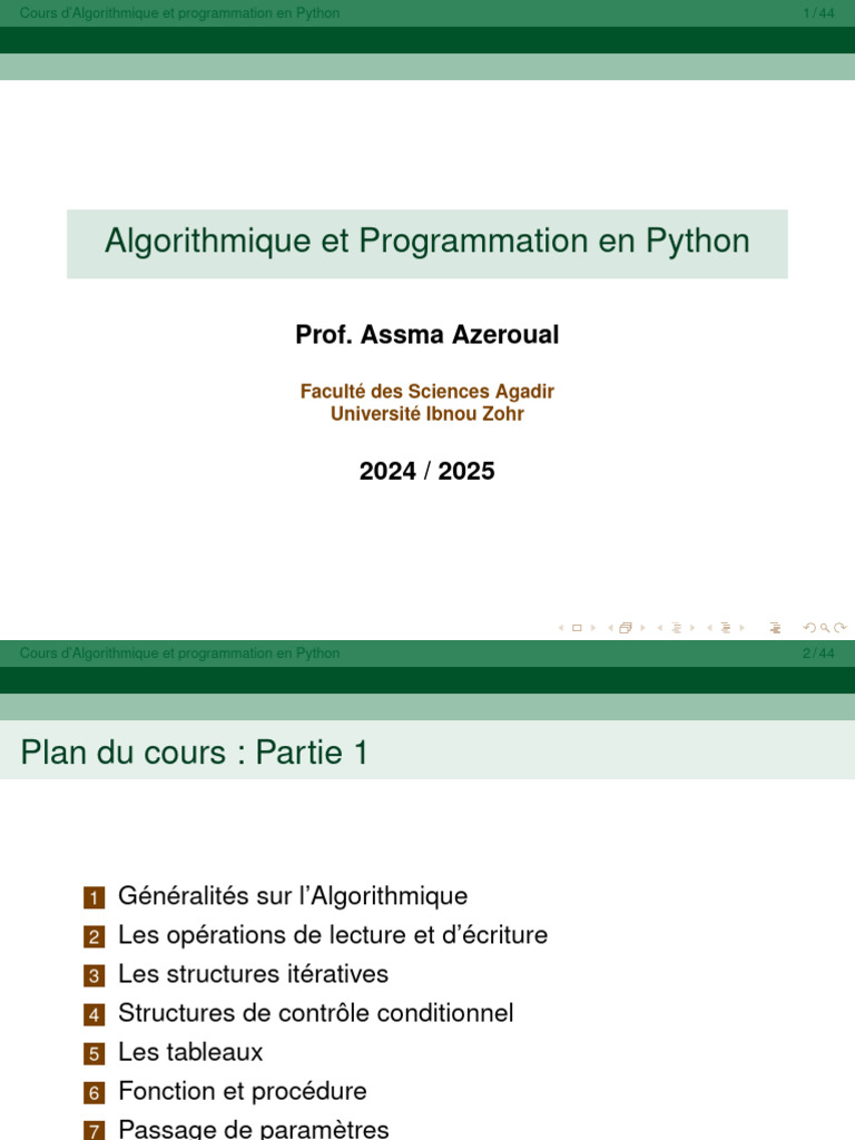 CH 1 | PDF | Variable (informatique) | Programmation informatique