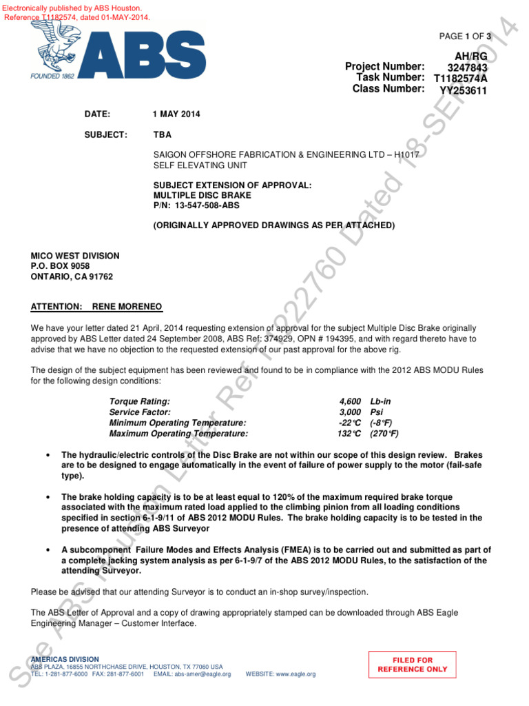 YY253611 - MICO Approval Letter T1067667A - 82467210 - 84894823 | PDF ...