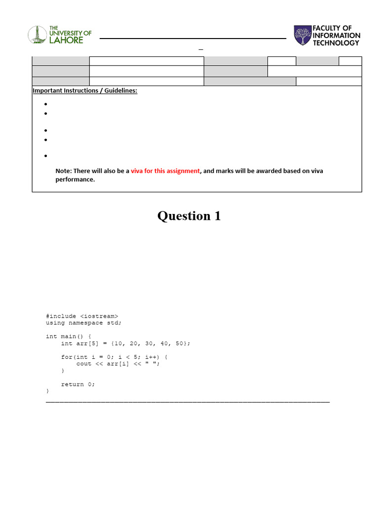 PF Assignment 02 BSCS2Q 20 March 25 | PDF | Namespace | Integer ...