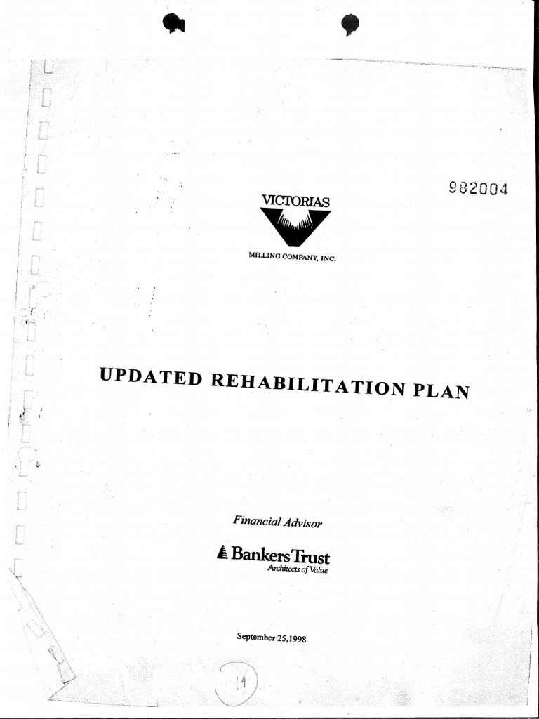Updated Rehab Plan | PDF