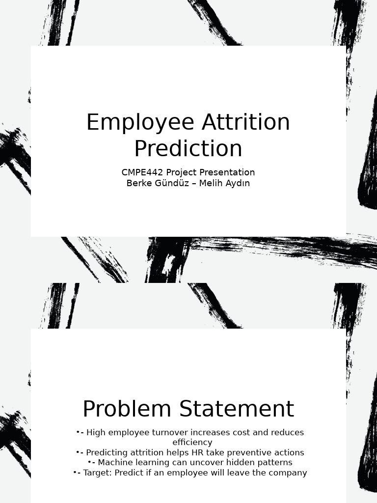 EmployeeAttrition Project Presentation | PDF | Logistic Regression ...