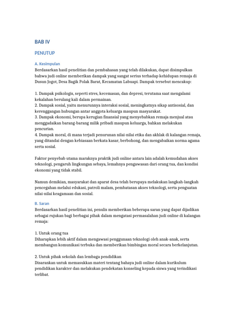 BAB_IV_Penutup_dan_Daftar_Pustaka | PDF