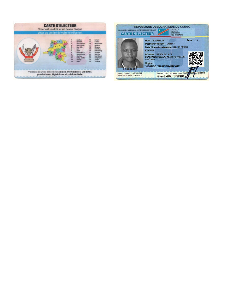 Carte Kilonda | PDF