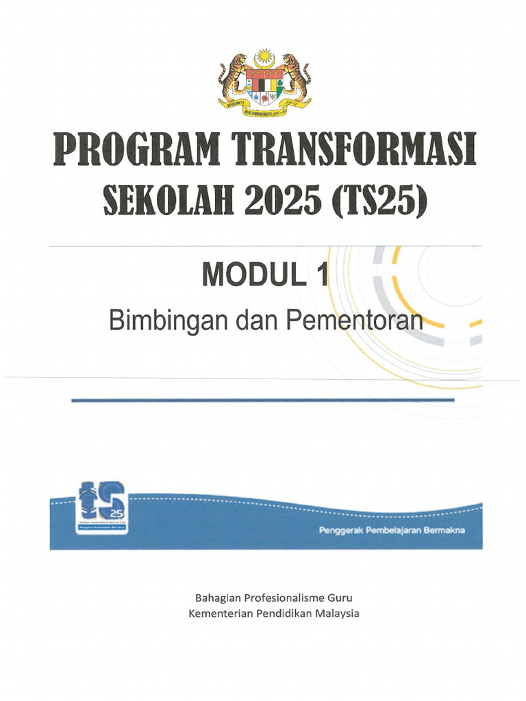 Modul 1 Program TS25 2020 (Warna) | PDF
