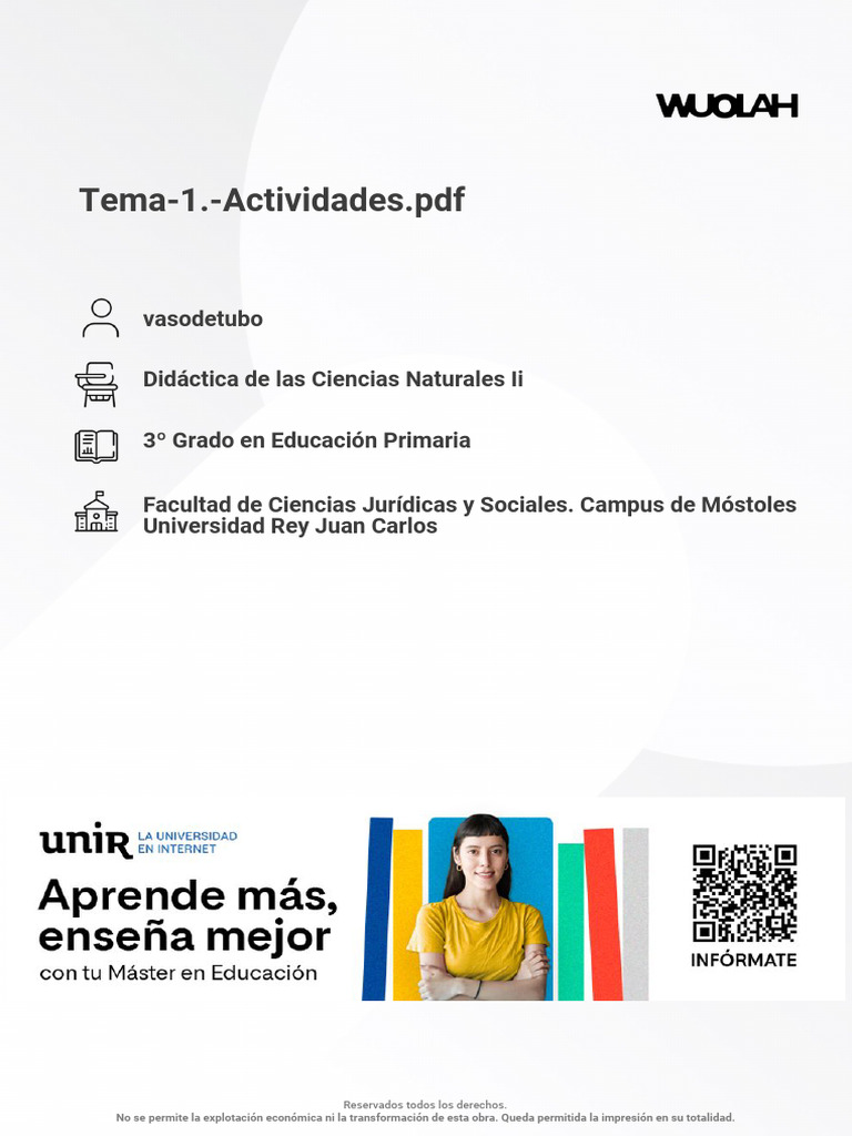 IMP wuolah-free-Tema-1.-Actividades | PDF | Isótopo | Átomos
