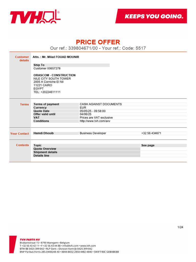 OffOrd_339804671-00-05052025-38087572 | PDF | Sales