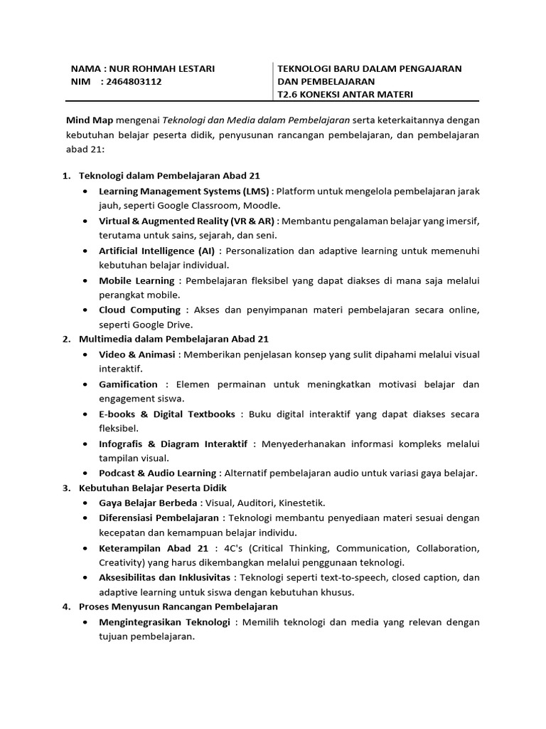 T2.6.a Koneksi Antar Materi - TBPP | PDF