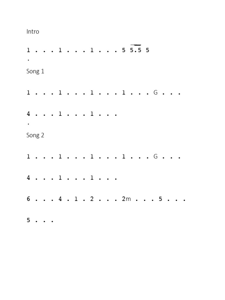 Song Structure and References Guide | PDF