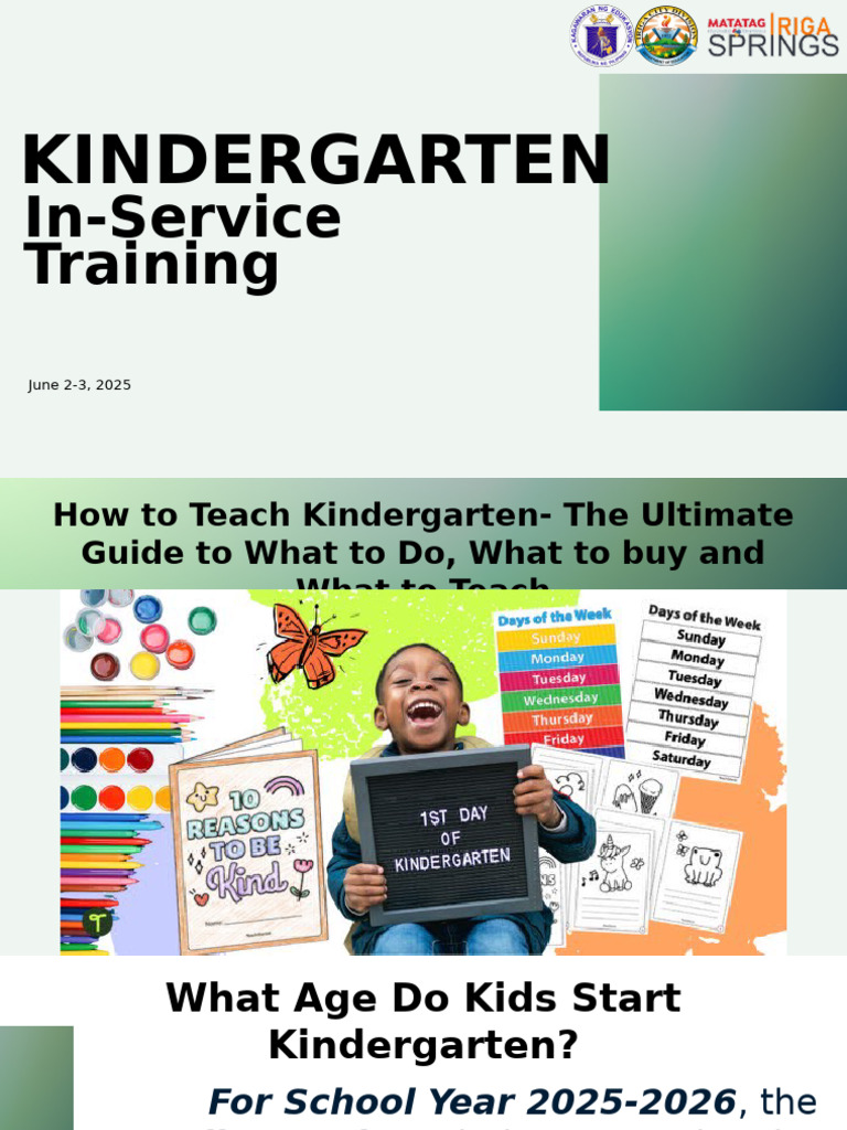 Ultimate Kindergarten Teaching Guide | PDF | Behavioural Sciences ...