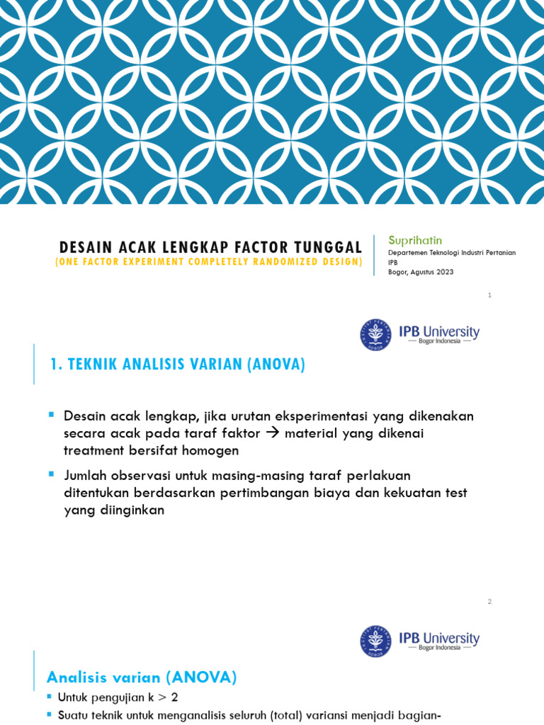 !!02_Rancob Faktor Tunggal Acak Lengkap - 2 (Bhs Indonesia) (1) | PDF