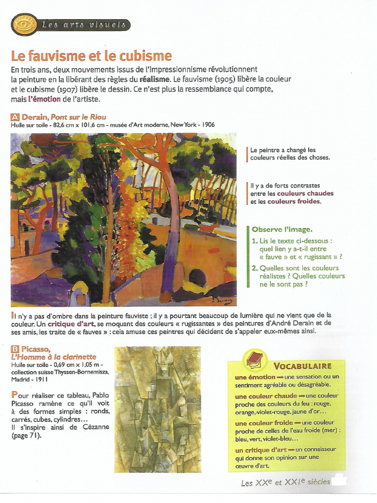 Le Fauvisme Et Le Cubisme | PDF