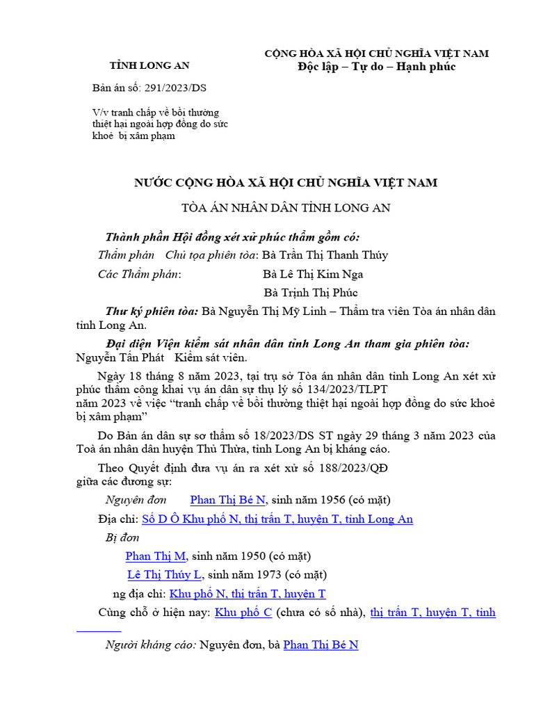 BA Dân S Dùng Mũ BH Đánh Vào Tay | PDF