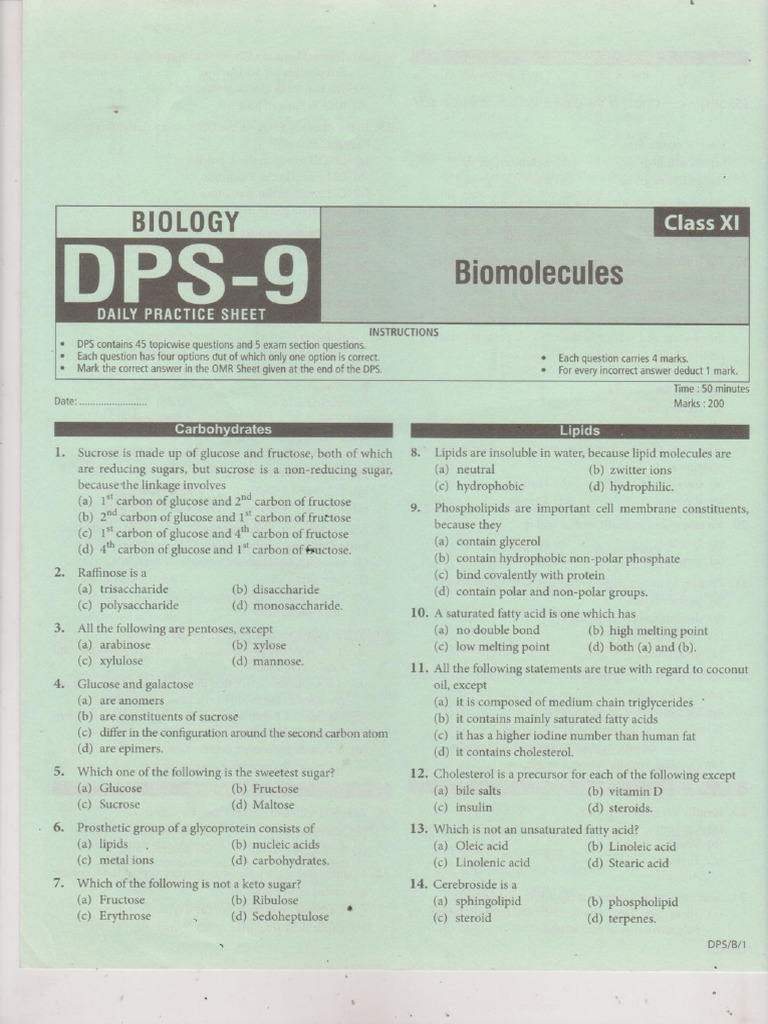 DPS - Bio - 9 | PDF