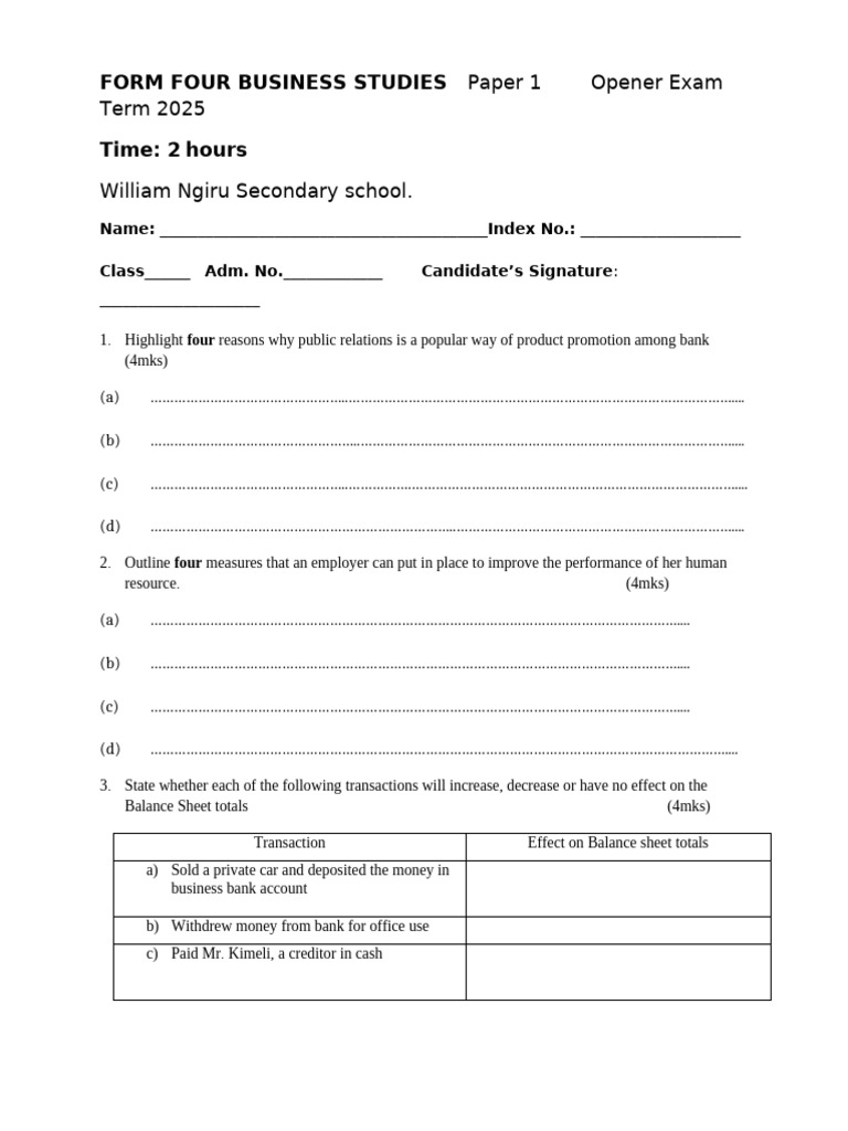 C.A.T. 1 Term 2 2025 f4 Buss | PDF | Business Economics | Economies