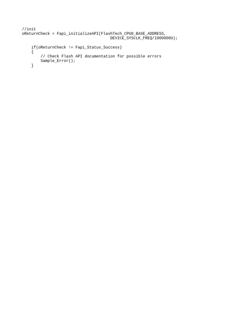 Flash API Initialization Guide | PDF