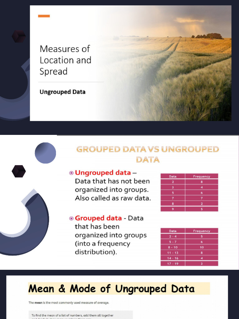 Ungrouped&Grouped Data | PDF