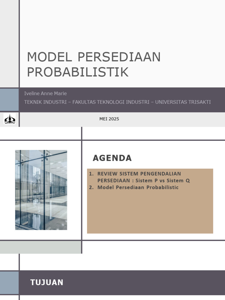 10 - IAM - UPN Veteran - Persediaan Probabilistik Mei 2025 | PDF