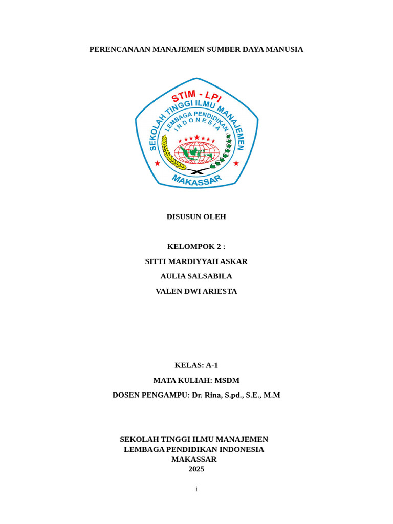 klp2 Perencanaan manajemen SDM | PDF