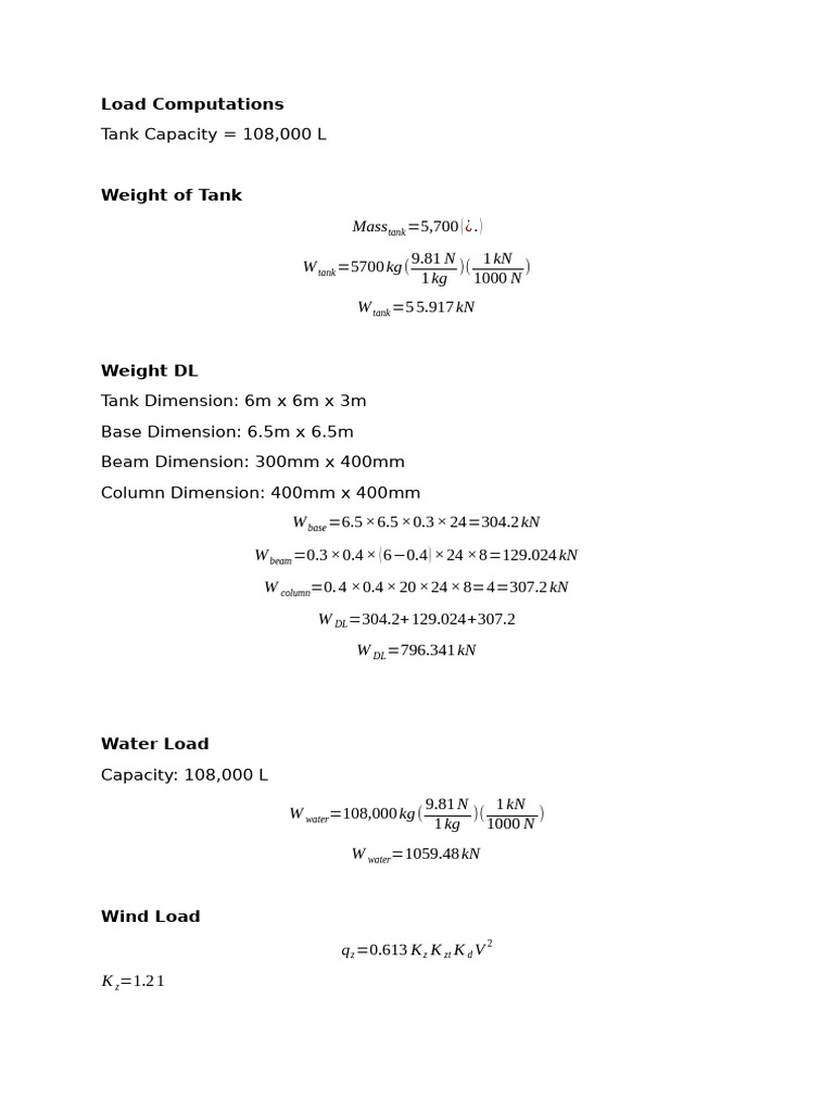 Load Computations | PDF