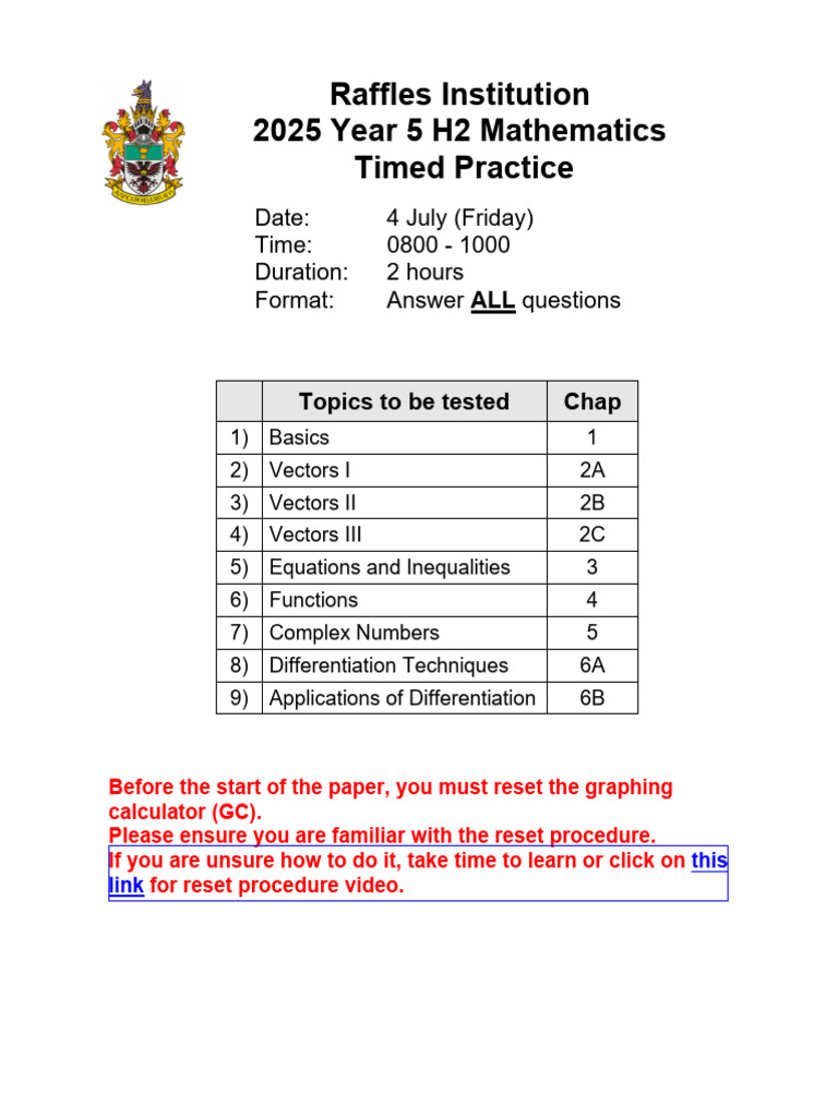 Announcement - Yr 5 TP Math | PDF
