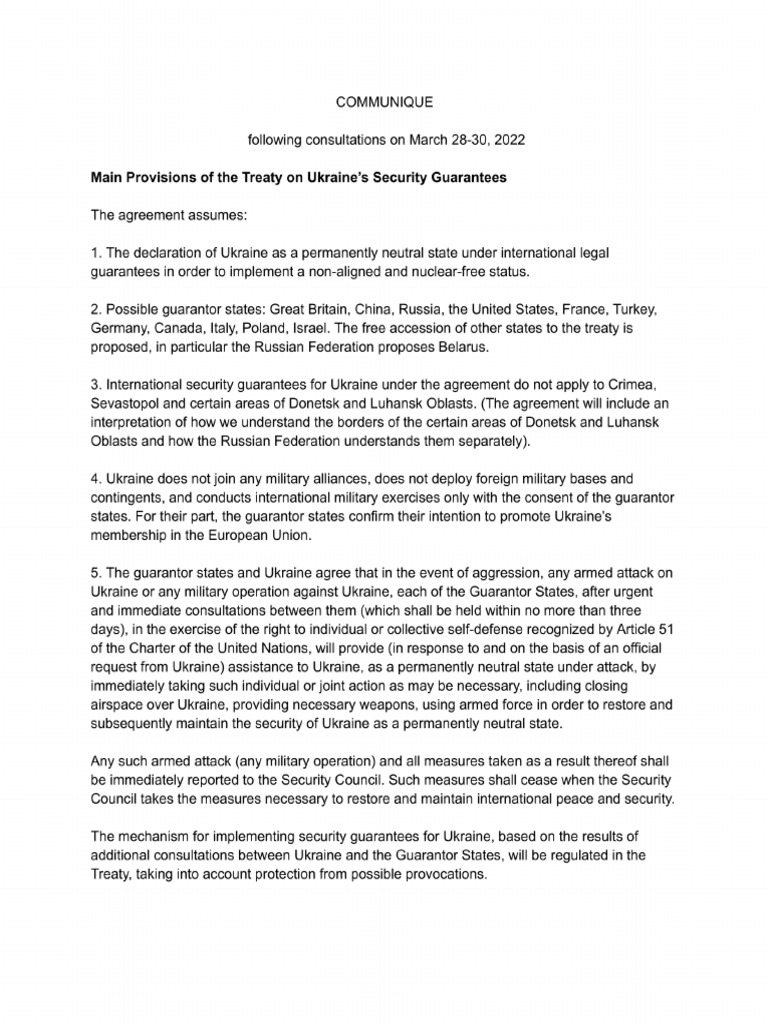 Istambul Communique Ukraine | PDF | Treaty | Ukraine