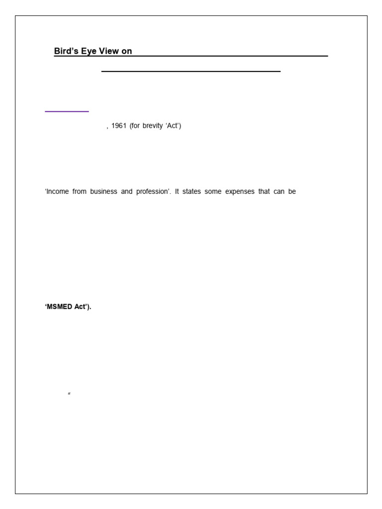 Analysis On Section 43B H PF The Income Tax Act 1961 1713521005 | PDF ...