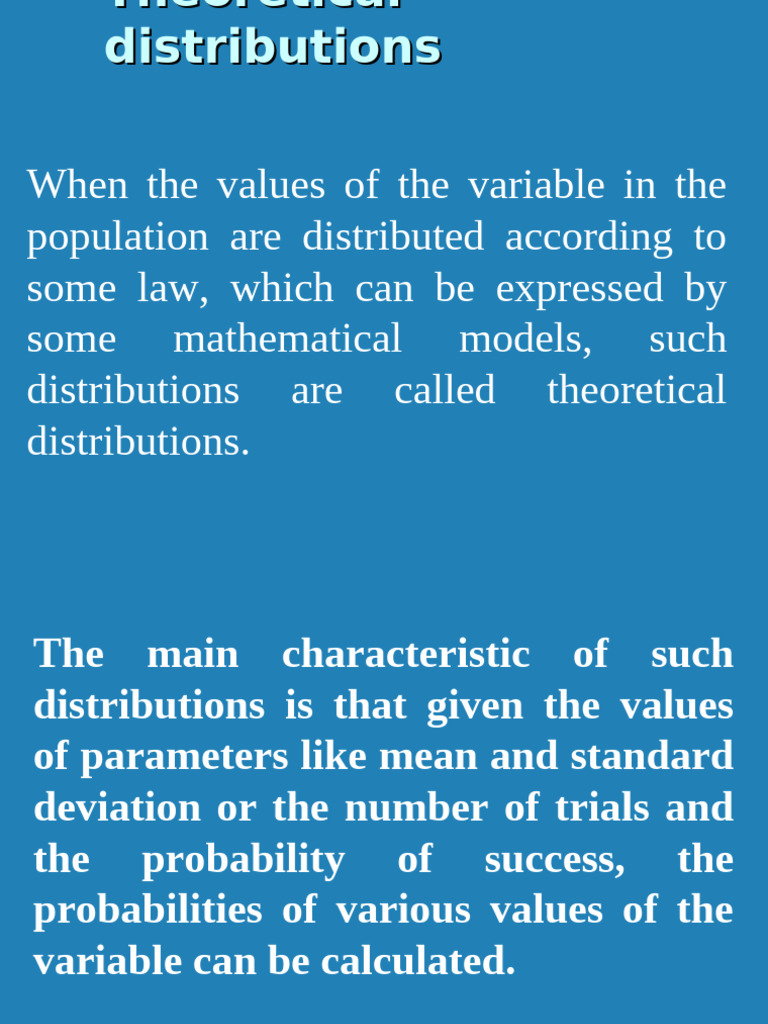 Understanding Theoretical Distributions | PDF | Normal Distribution ...