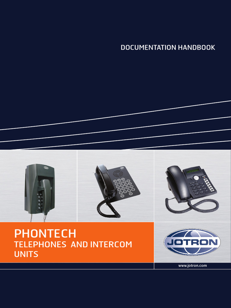 3 - Documentation Handbook Telephones and Intercom Units | PDF | Telephone | Voice Over Ip