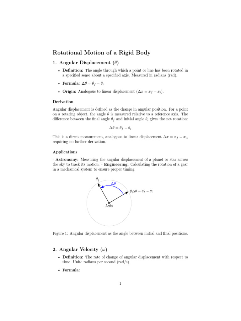 Understanding Rotational Motion Concepts | PDF | Torque | Rotation ...