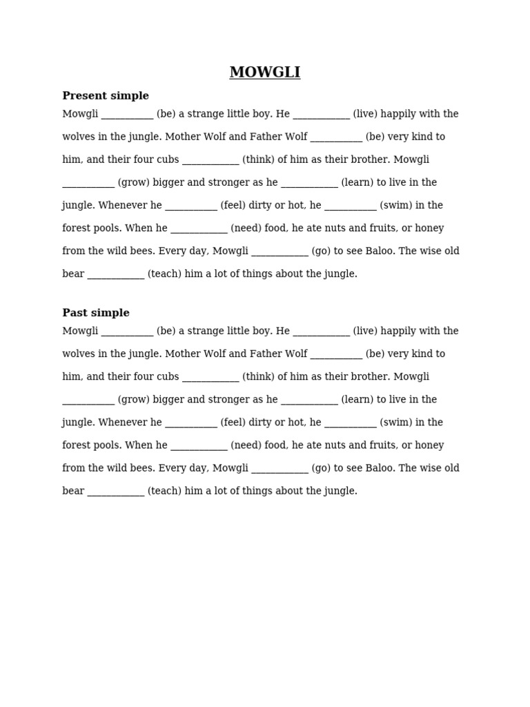 Mowgli | PDF