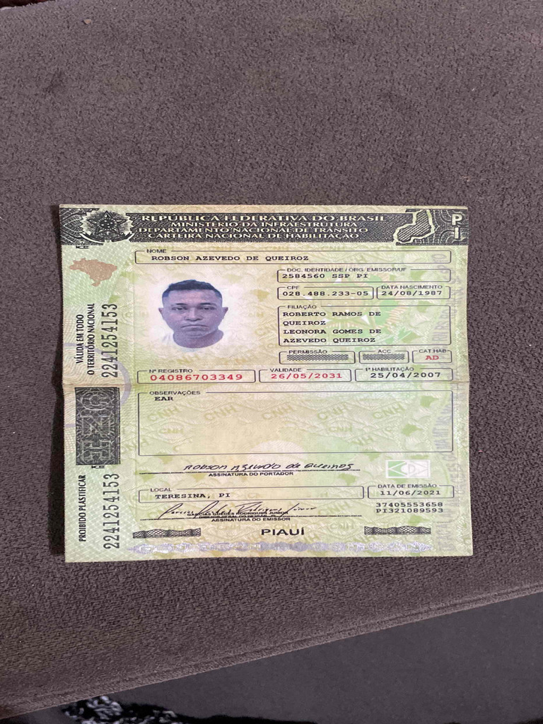 BR CNH 14 Teste 1 | PDF