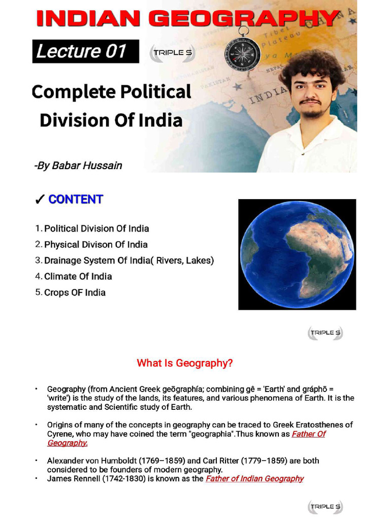 Complete Indian Geography - 56222527 - 2025 - 05 - 13 - 13 - 40 | PDF