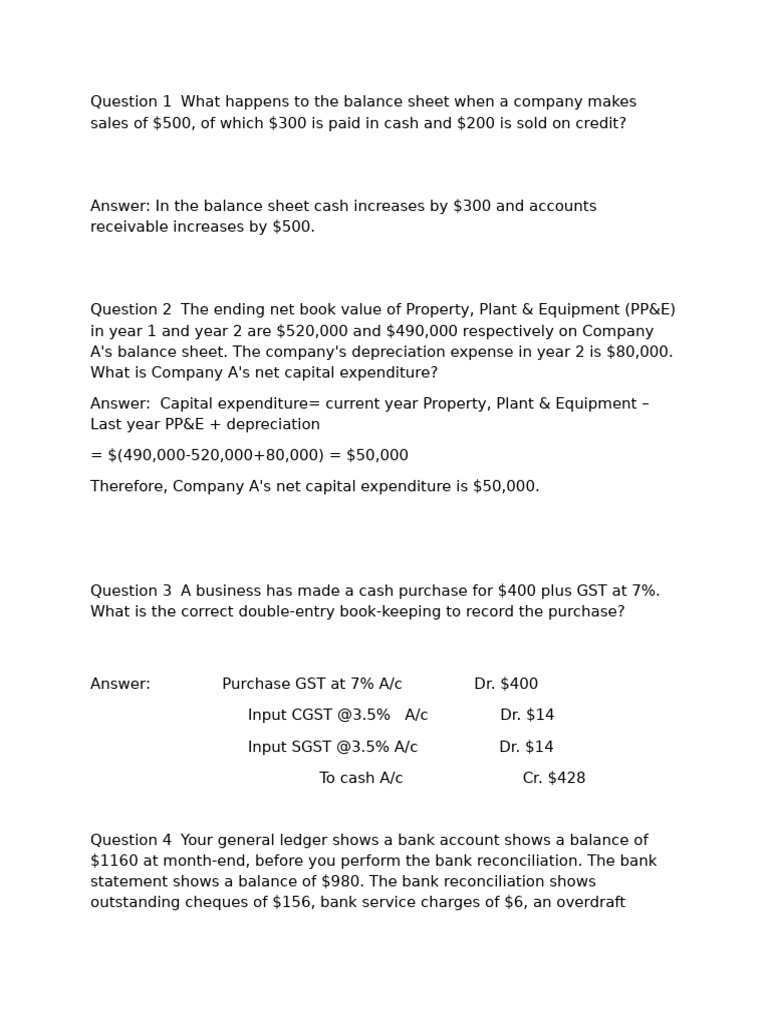 Interview Question For Finance | PDF | Debits And Credits | Banks