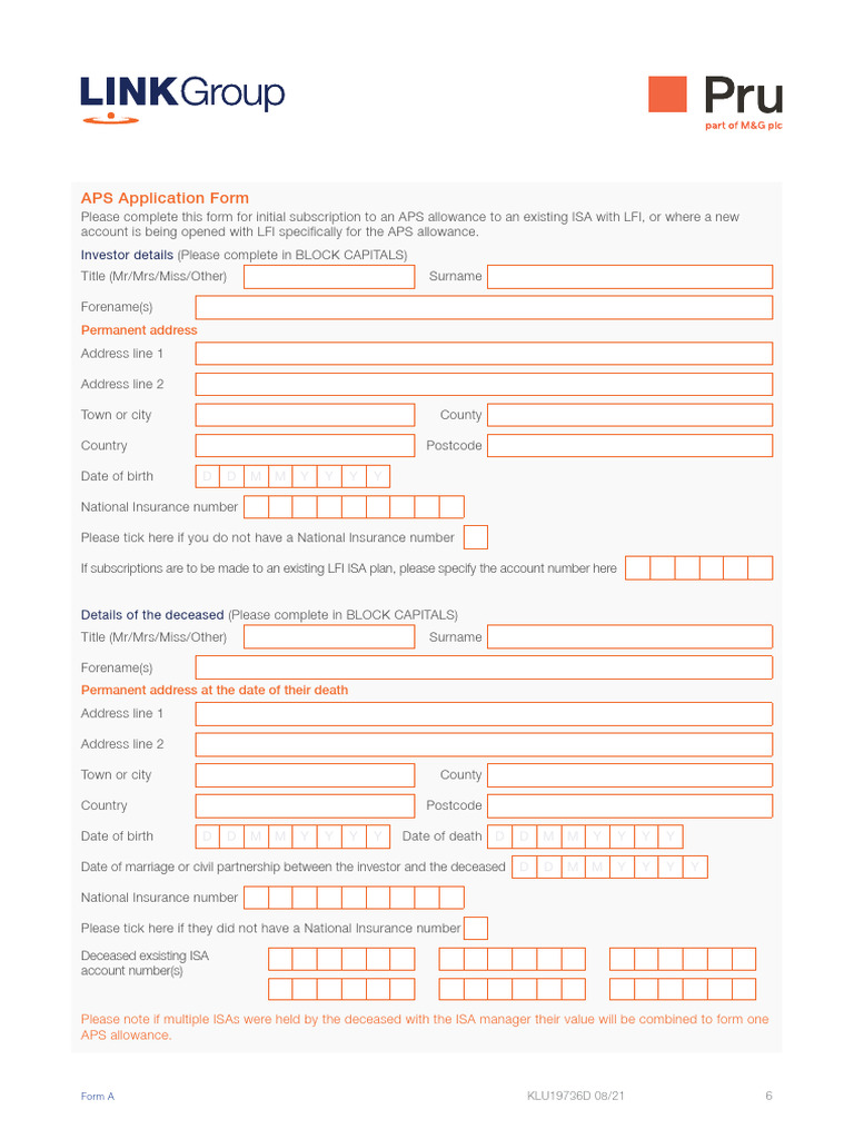 Pru Aps Transfer Authority Form | PDF | Taxation | Economies