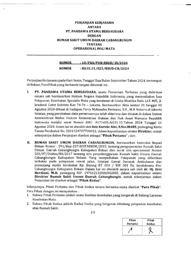 Kso Rsud Cabangbungin | PDF