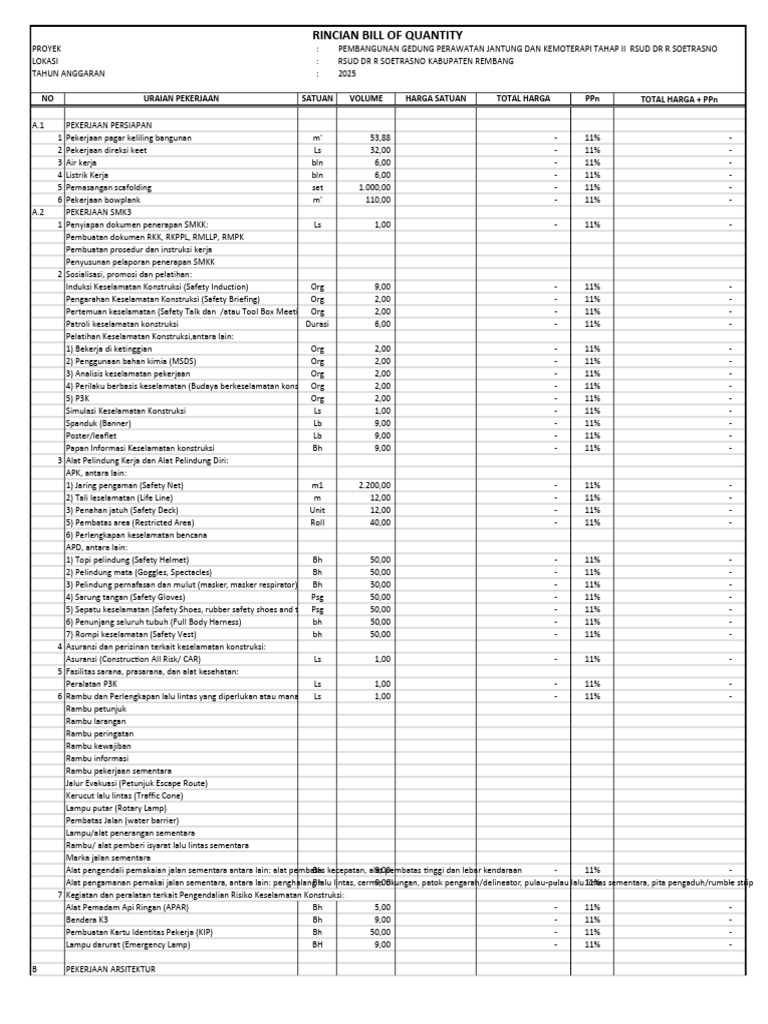 Rincian+Boq+Gedung+Jantung+2 | PDF