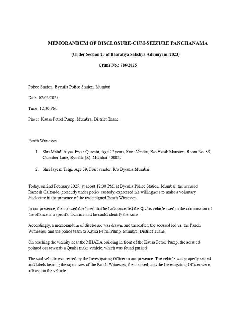 Memorandum (Vehicle) | PDF